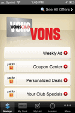 How to Use the Vons Just For U App to Save you Money